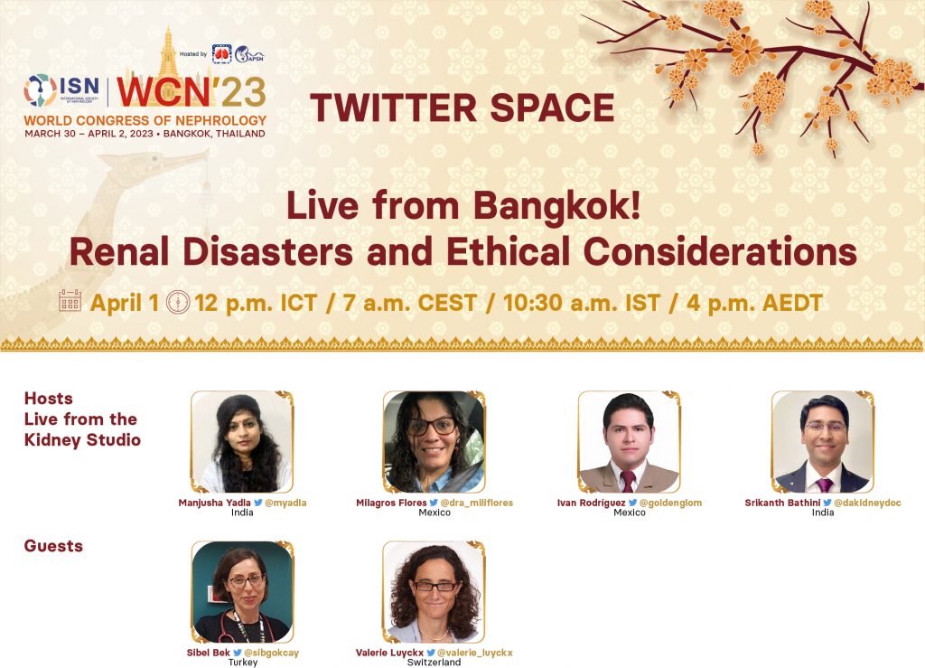 Twitter Spaces - World Congress of Nephrology 2023