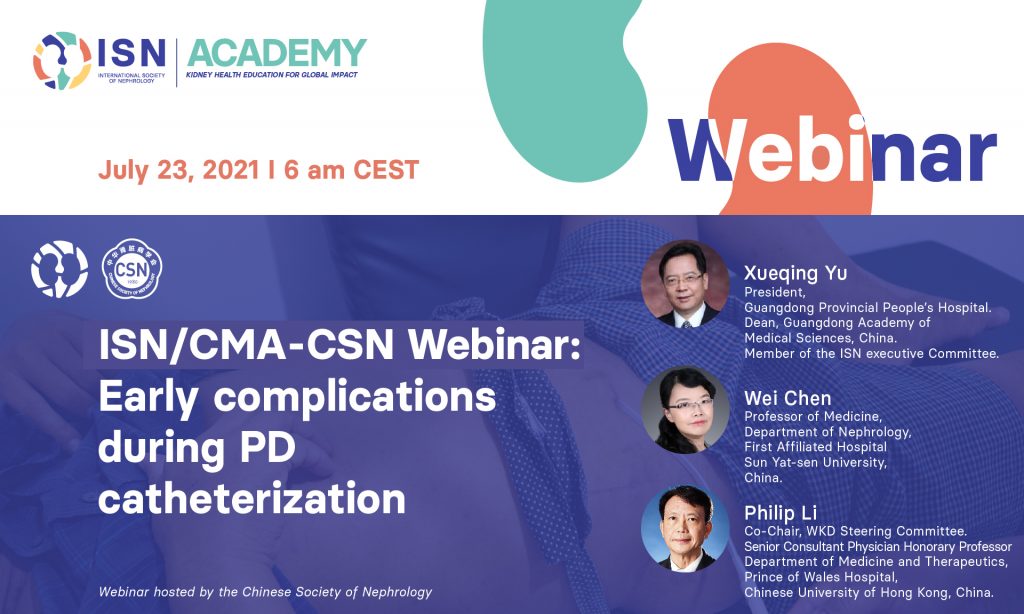 ISN/CMA-CSN Webinar: Early complications during PD catheterization ...