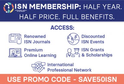 ISN Membership: Half Year. Half Price. Full Benefits - International ...