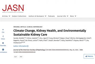 Advancing #Green Nephrology: Strategies and Insights From ISN Emerging ...